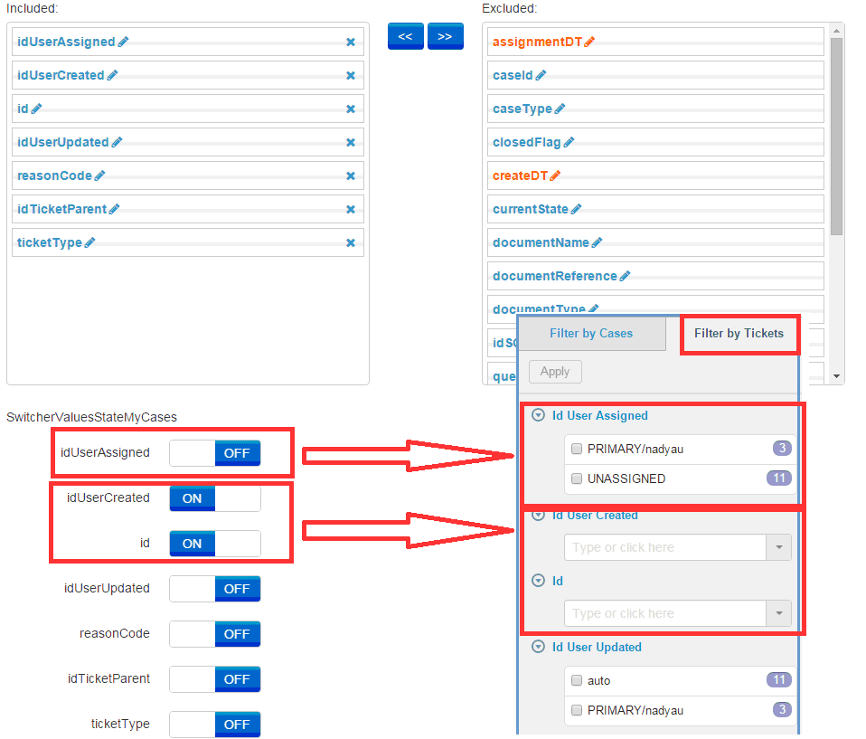 Multiselect Component in the Filtering Panel